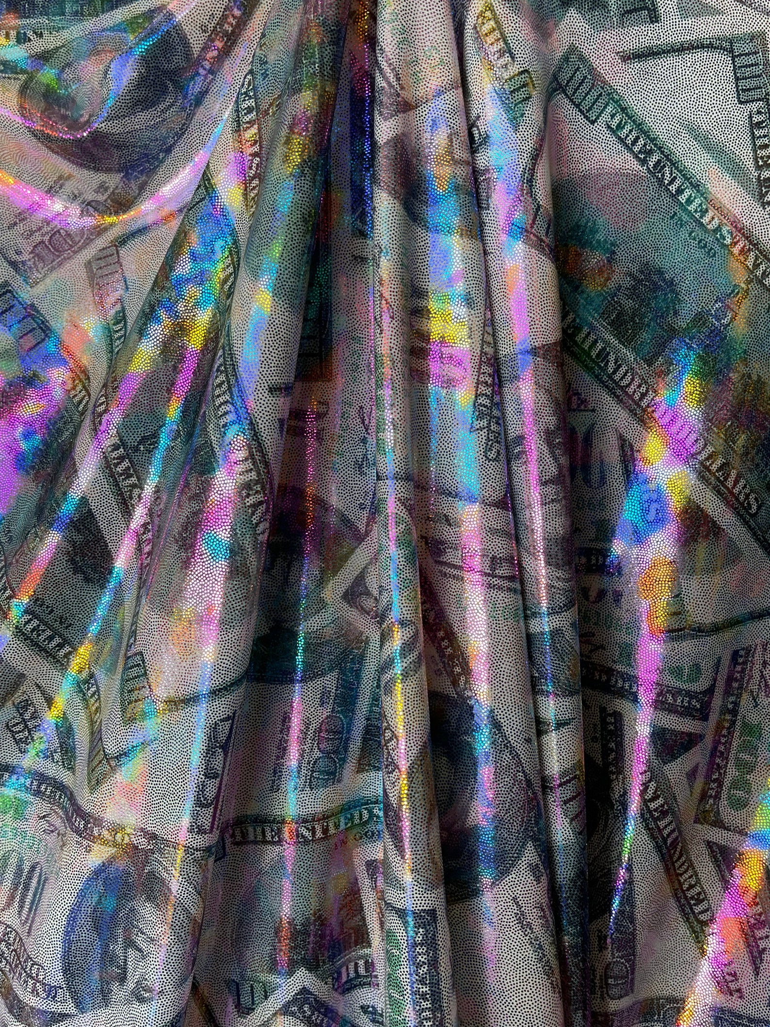 Metallic Money Print. Benjamin 100 USD Print on Spandex Fabric - Etsy