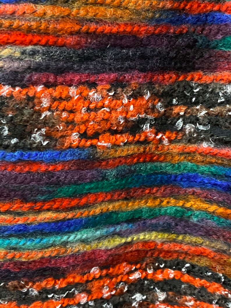 MULTICOLOR Heavy Sweater Knit PONCHO FABRIC / Sold by Yard - Etsy