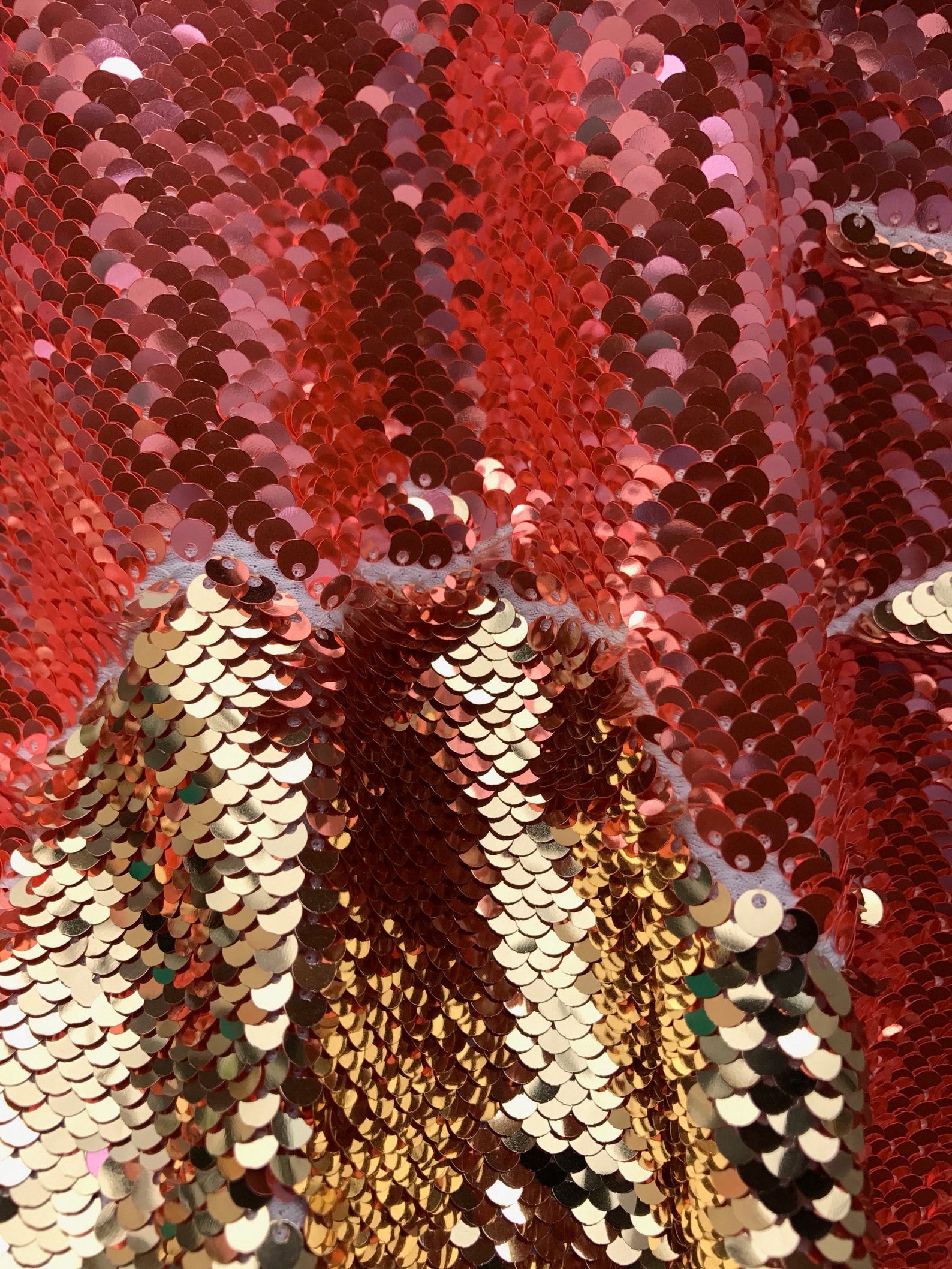 New Flip up Sequins Fabric Reversible Two Tone Sold by the | Etsy