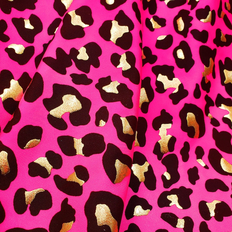 Pink Cheetah Print Fabric - Etsy