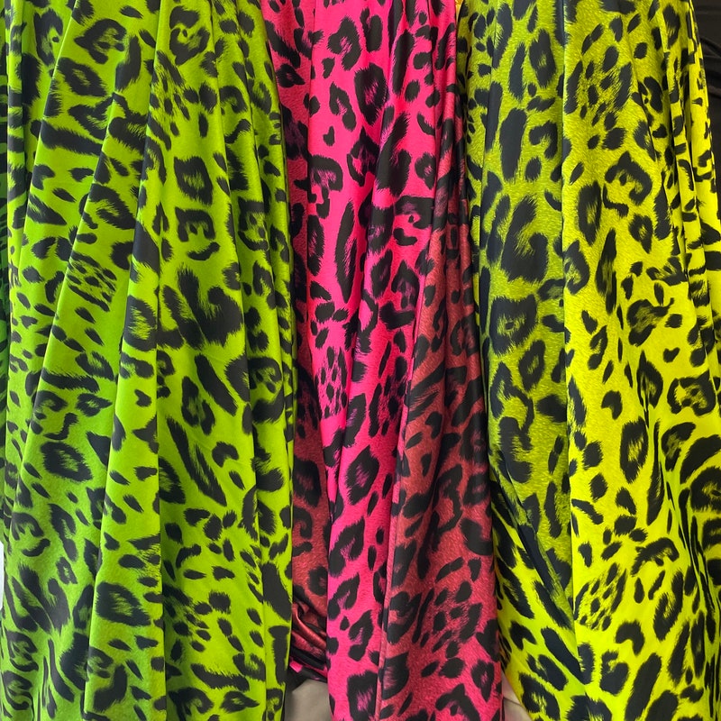 Pink Leopard Print Lycra - Etsy