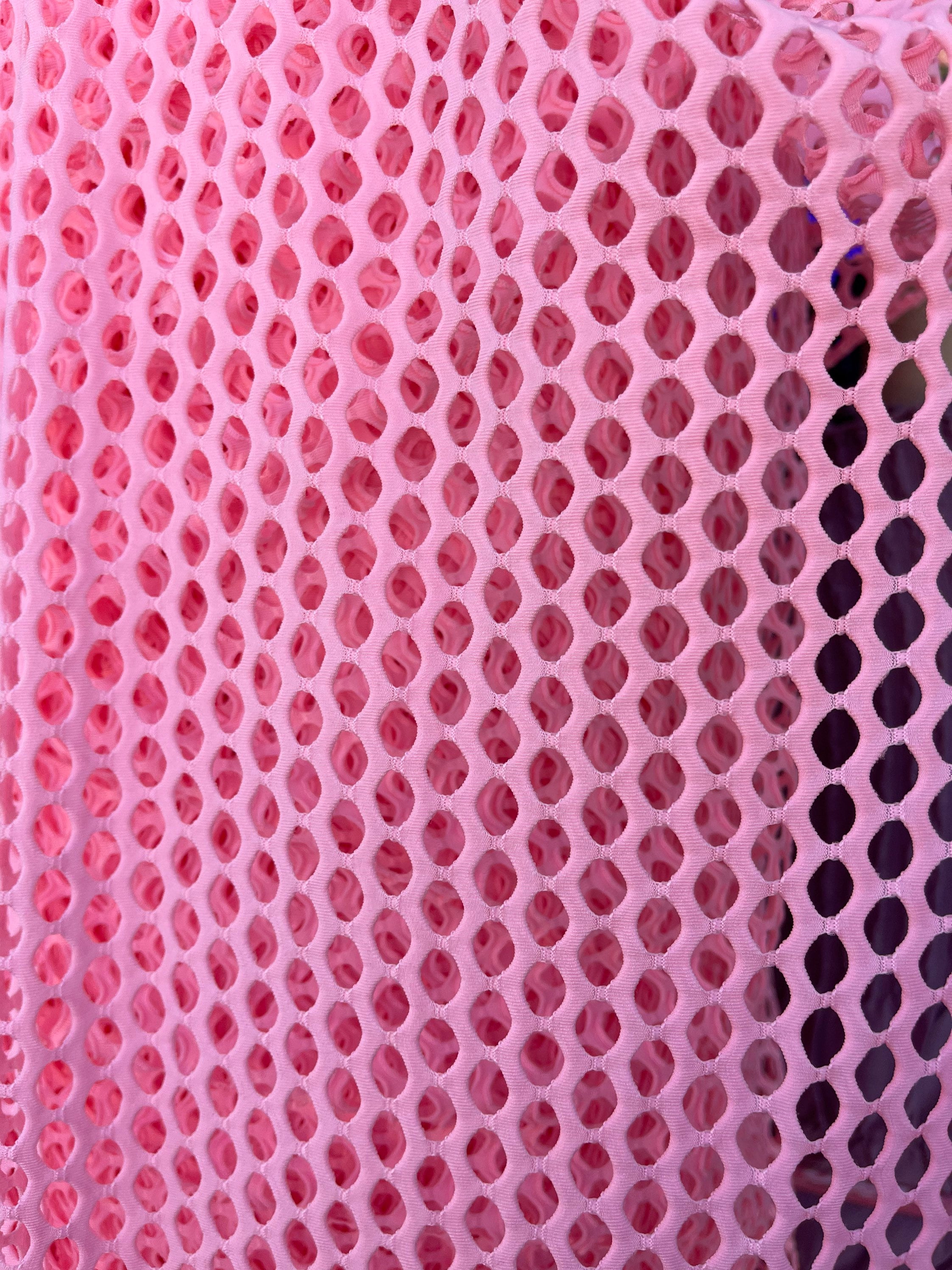 Pink Fishnet Nylon Spandex 60 Pink/ Fabric Sold by the - Etsy