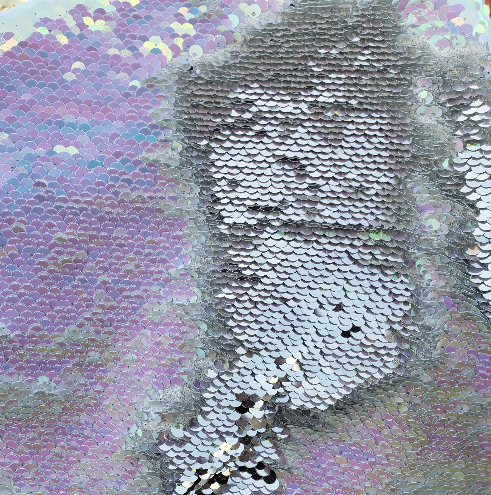 New Flip up Sequins Fabric Reversible Two Tone Sold by the | Etsy