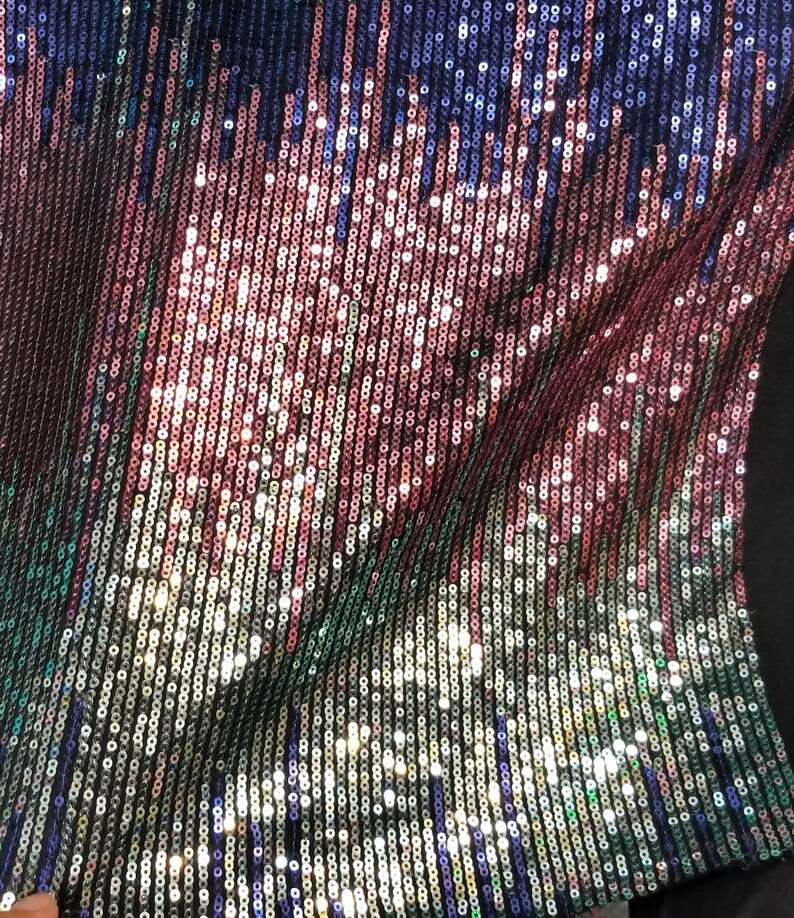 Mini Disc Flat Sequin Spandex Fabric by the Yard | Etsy