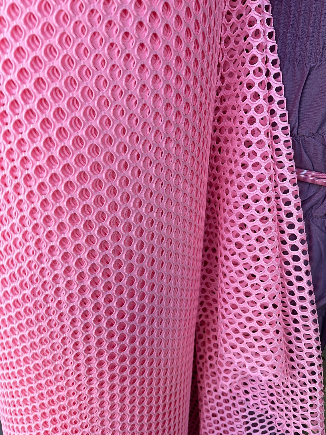 Pink Fishnet Nylon Spandex 60 Pink/ Fabric Sold by the - Etsy