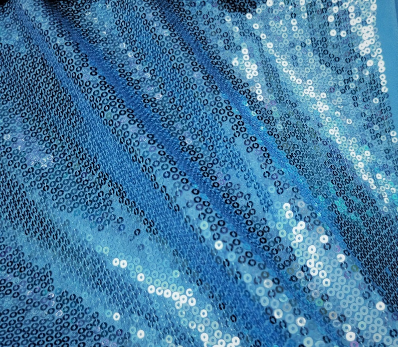 Mini Disc Flat Sequin Spandex Fabric by the Yard | Etsy