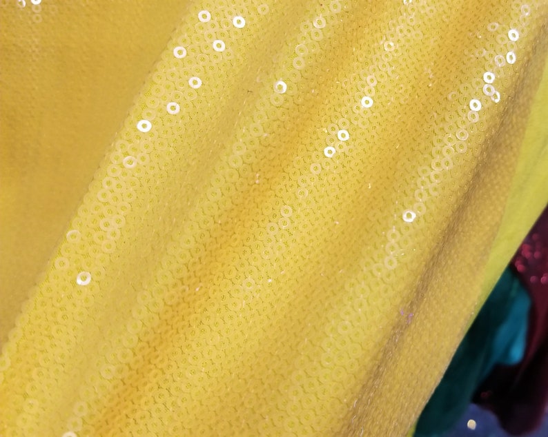 Mini Disc Flat Sequin on Poly Spandex Fabric by the Yard - Etsy