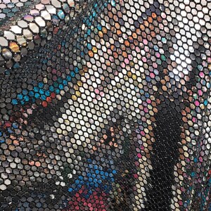 Honeycomb Mirror Sequins on Spandex, 58/60 Inch Wide, Sold by the Yard ...
