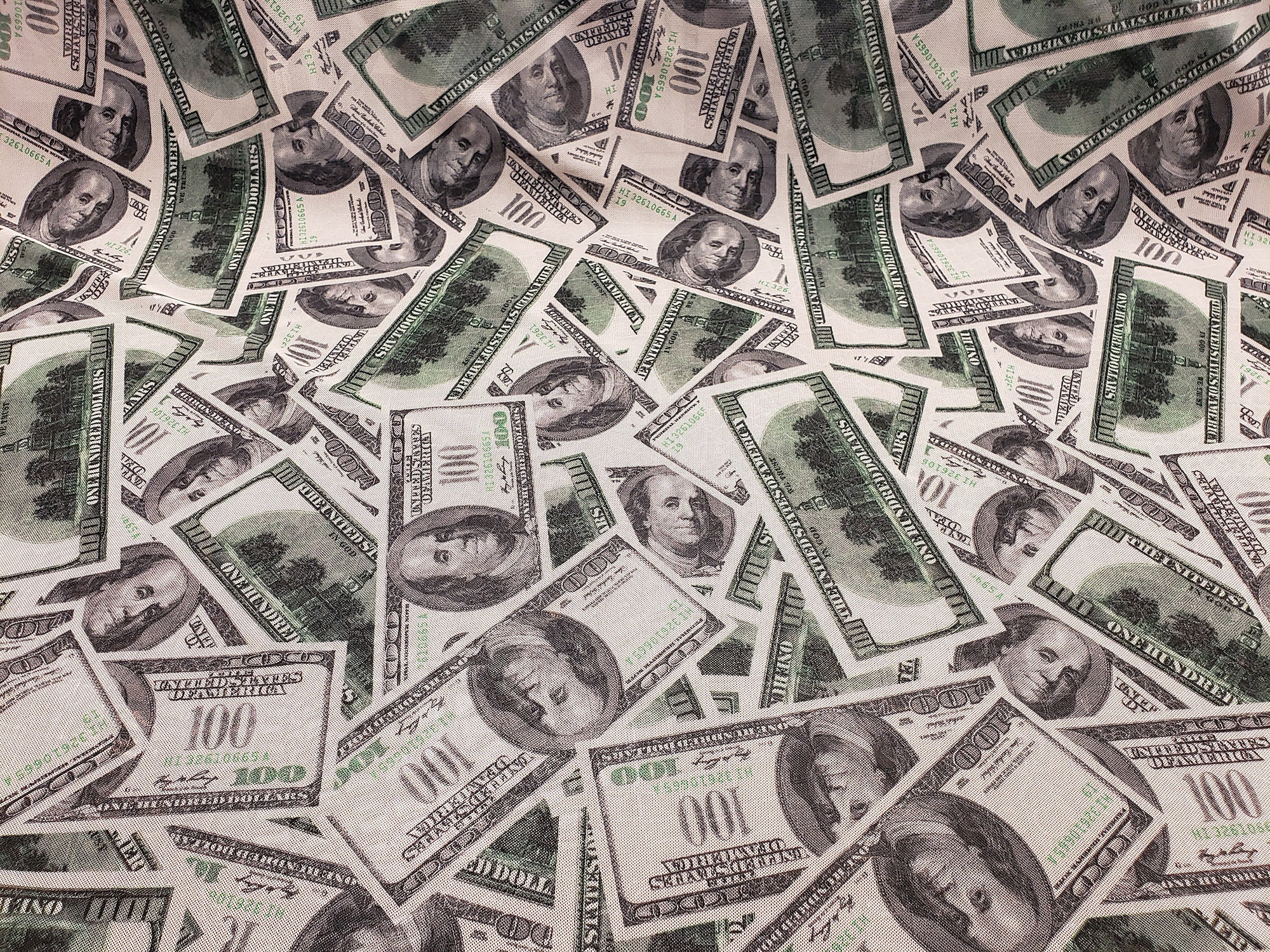 Dollar Bills Money Print 4 Way Stretch Nylon Mesh / by the - Etsy