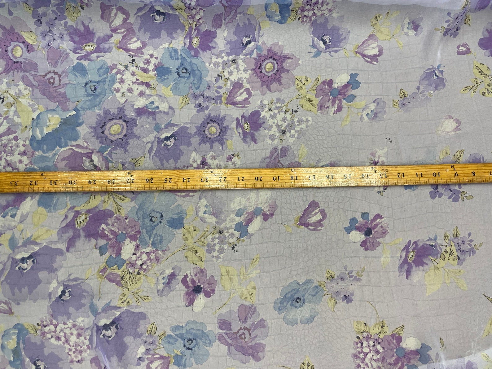 Chiffon Silk Fabric Floral Print 100% See Trough Chiffon Fabric Sold by ...