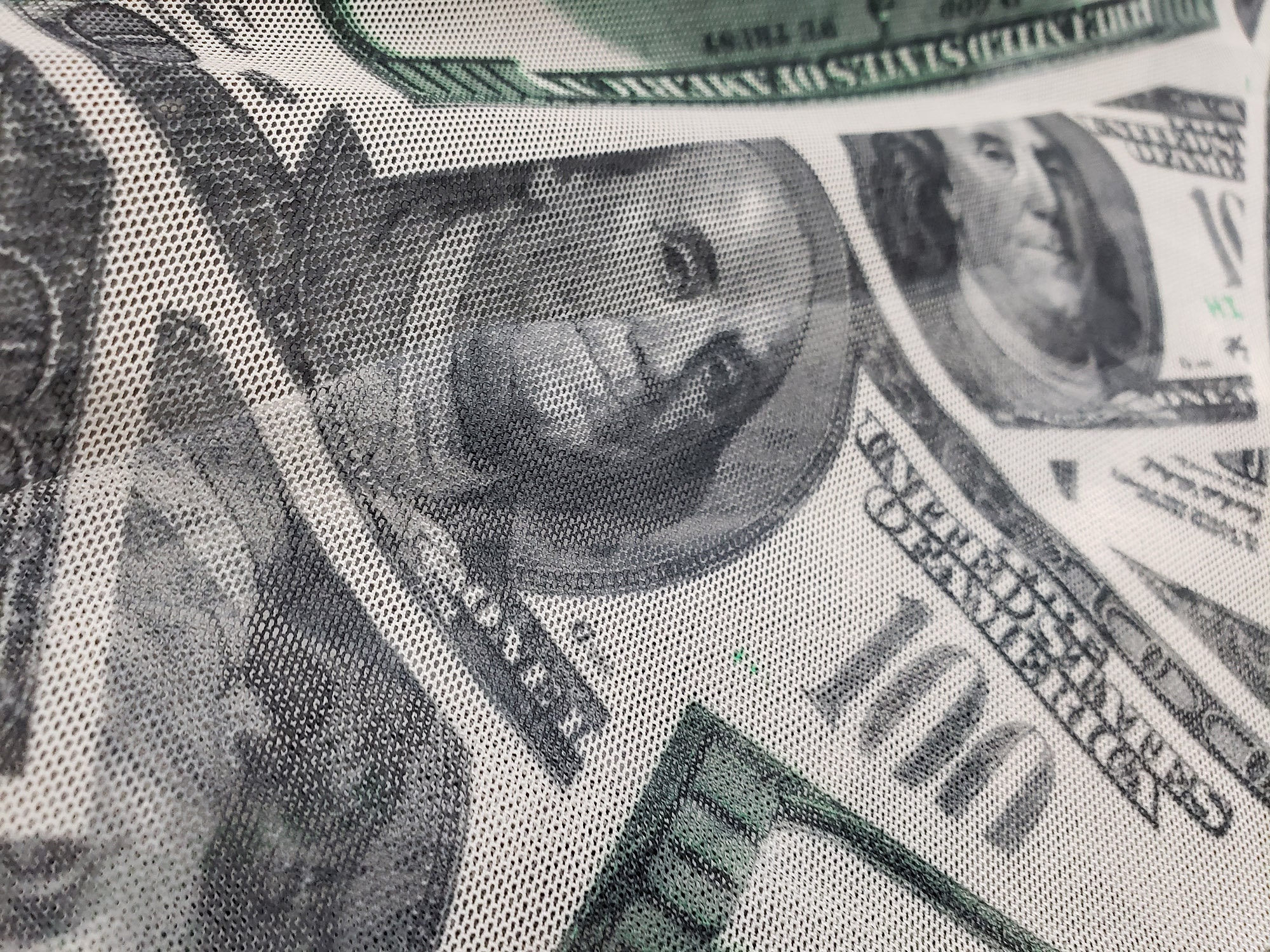 Dollar Bills Money Print 4 Way Stretch Nylon Mesh / by the | Etsy