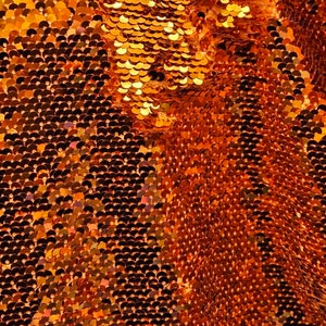 NEW COLOR!!! Orange/orange Shiny 5mm Flip up Sequin on Spandex, 54 ...