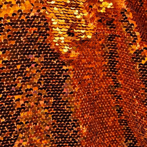 Orange Flip Sequin Fabric - Etsy