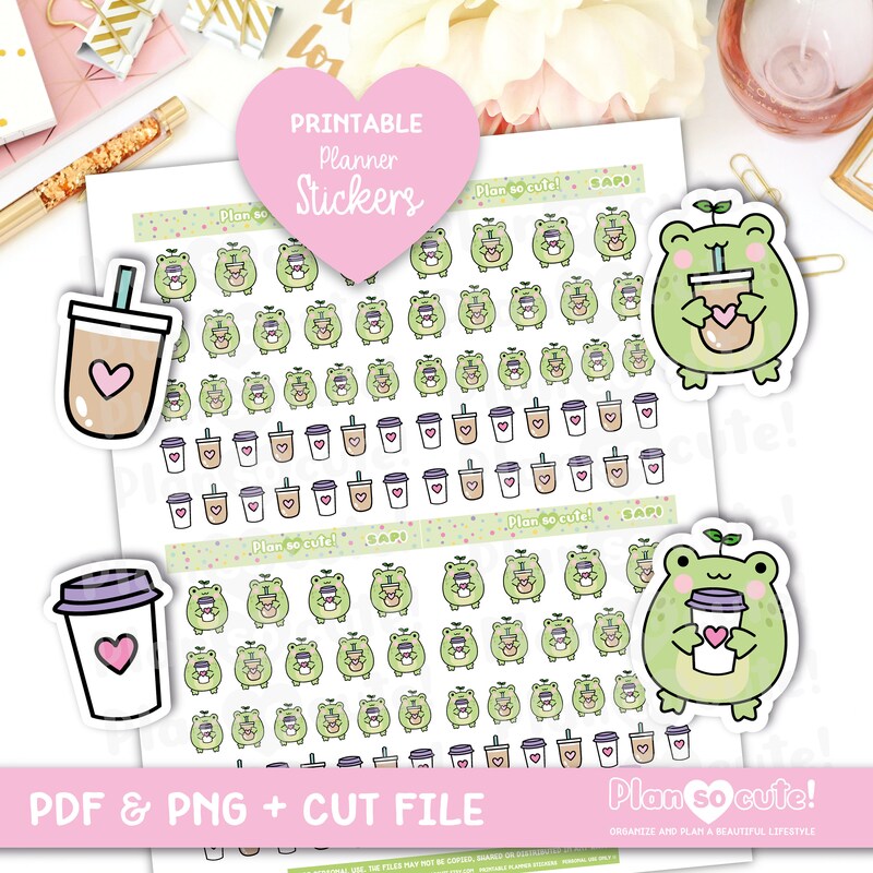 Cute Coffee Stickers - Etsy