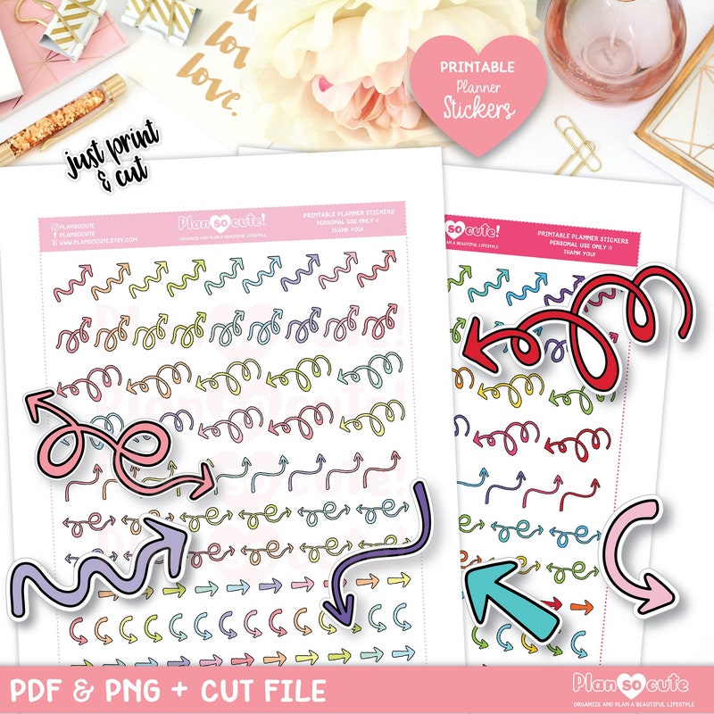 Arrow Stickers - Etsy