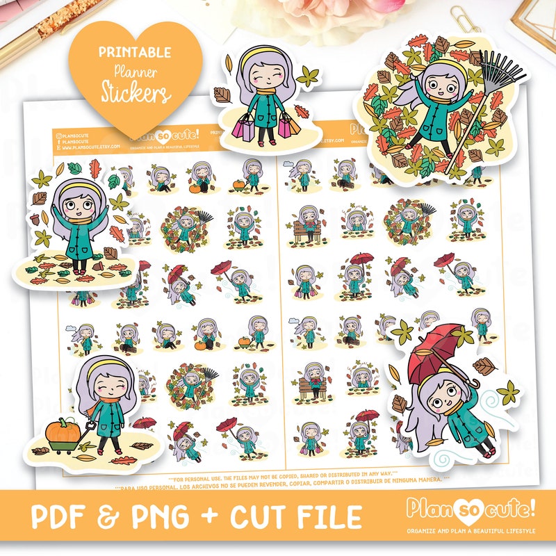 Fall Planner Stickers - Etsy