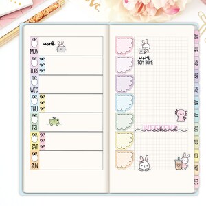 WEEKEND Script, Printable Planner Stickers, Script Stickers - Etsy