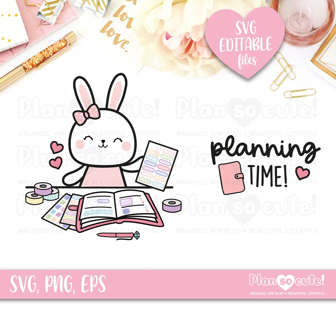 Planning Time Conny, Editable Files, SVG, EPS, PNG, Commercial Use - Etsy