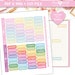 PRINTABLE Quarter Box Rainbow Pastel and Neutral Colors. - Etsy