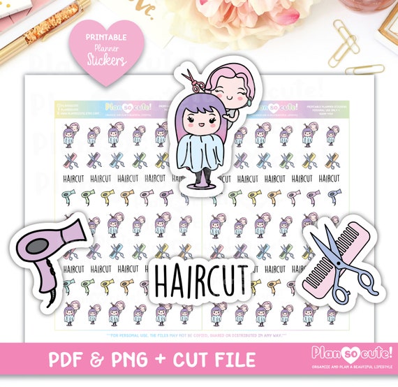 Haircut Hair Appointment Printable Printable Planner | Etsy