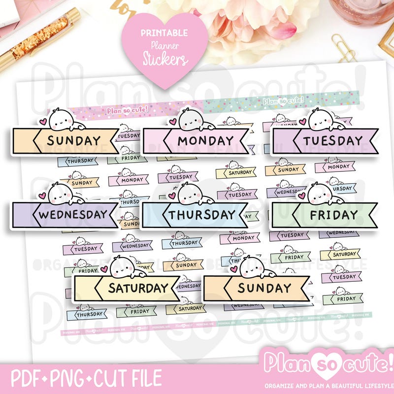 Hobonichi Stickers a 5 - Etsy