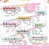 WEEKEND Script, Printable Planner Stickers, Script Stickers - Etsy