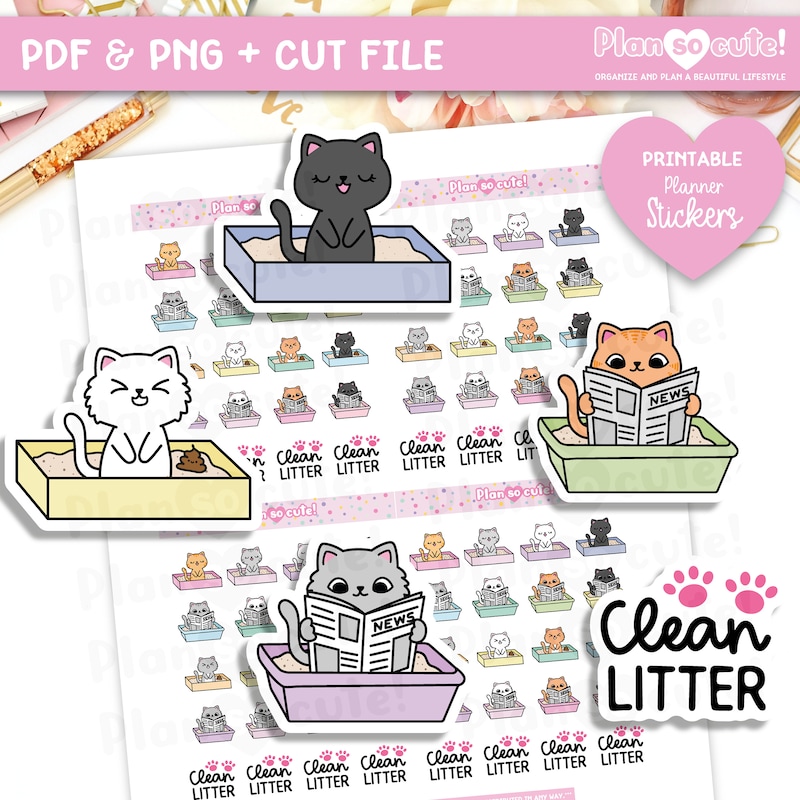 Cleaning Planner Stickers - Etsy