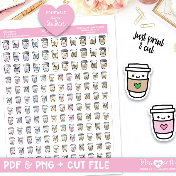 Coffee Planner Stickers - Etsy