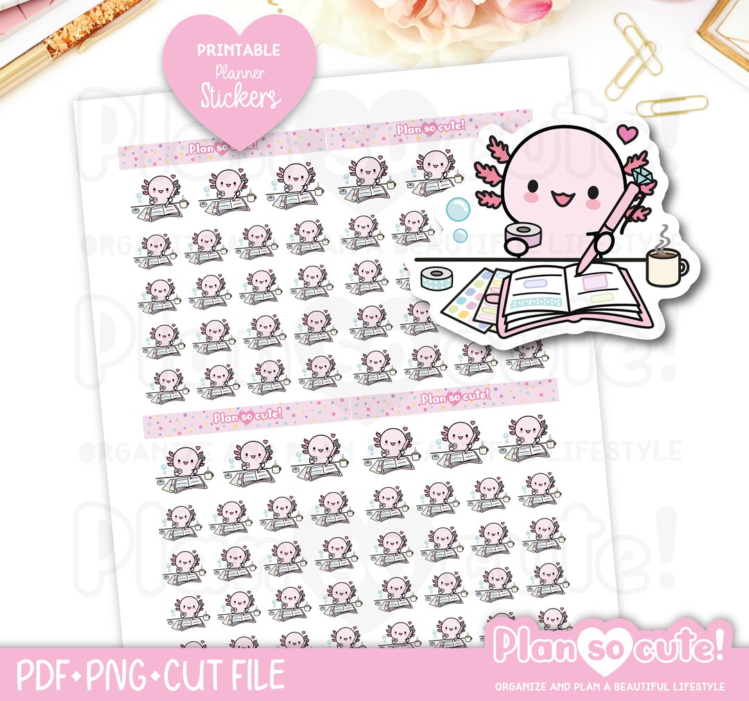 Xo Planning Time Stickers, Printable Planner Stickers, Bullet Journal ...