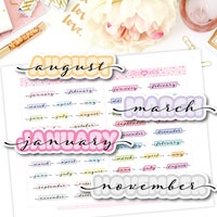 Months of the Year SVG Bundle,calendar Clipart,months Calendar SVG ...