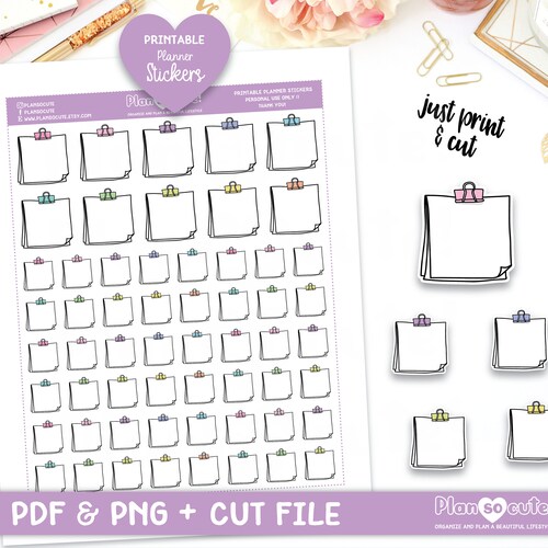 To Do Script Printable Planner Stickers Cricut and - Etsy