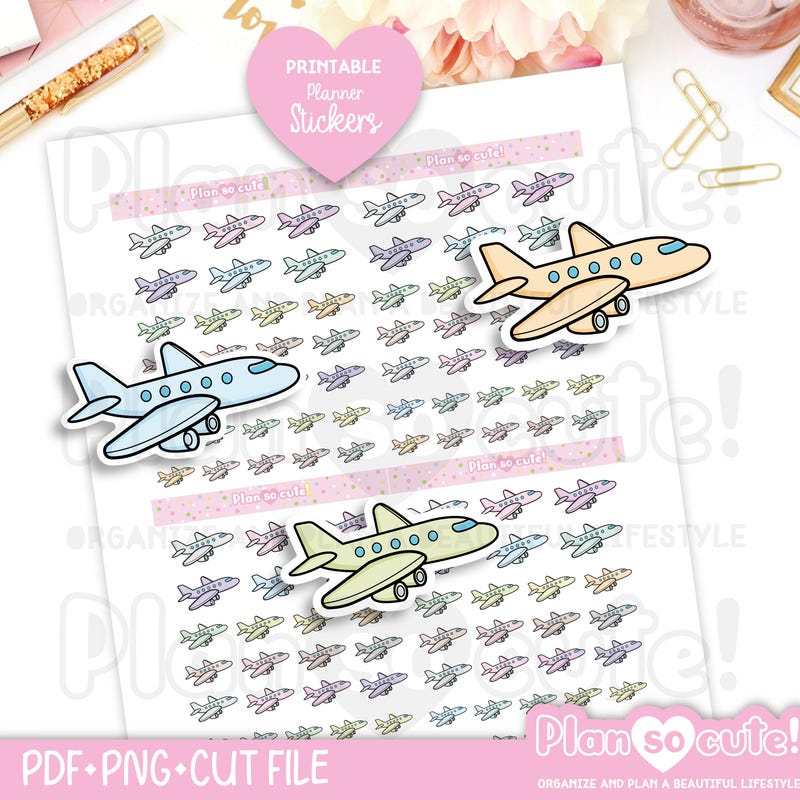 Airplane Stickers - Etsy