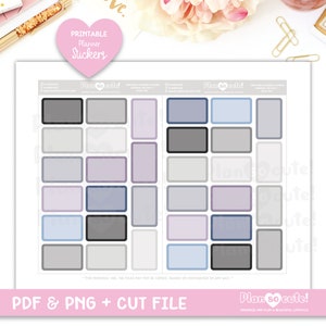 PRINTABLE EC Half Box, Rainbow, Pastel and Neutral Colors. Printable ...