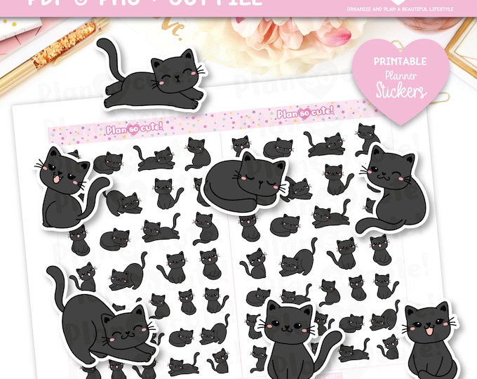 Kitten Clipart, Kitten SVG, Cat Clipart, Cat SVG, Cute Kittens ...