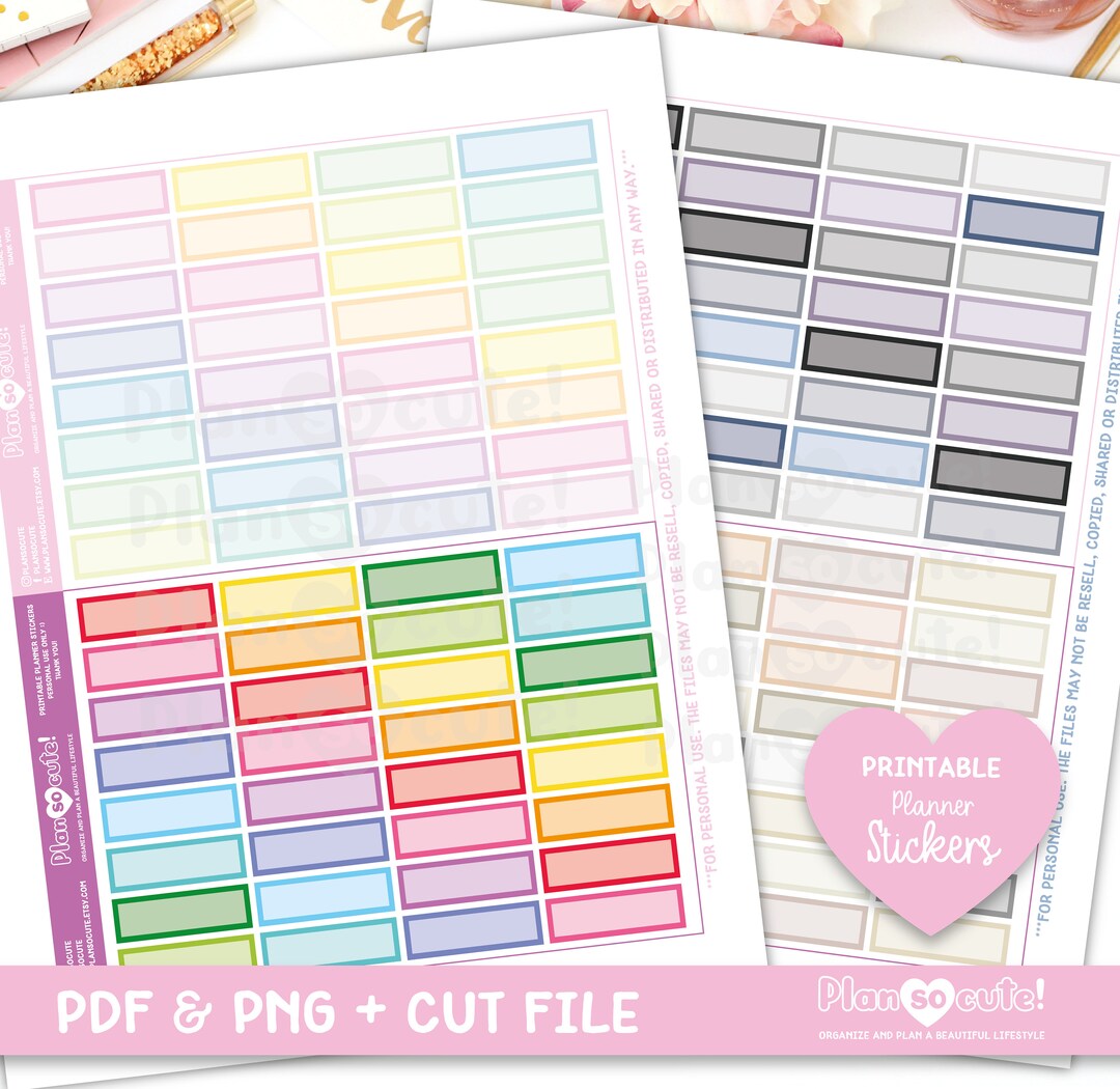 PRINTABLE Quarter Box, Rainbow, Pastel and Neutral Colors. Printable ...