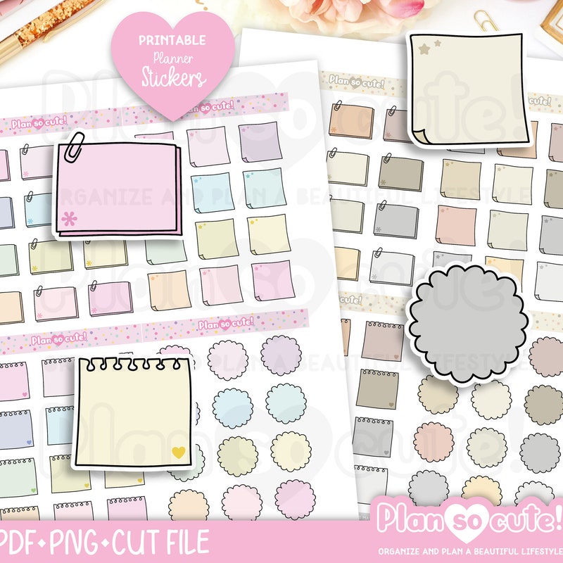 Cute Sticky Notes Hobonichi - Etsy