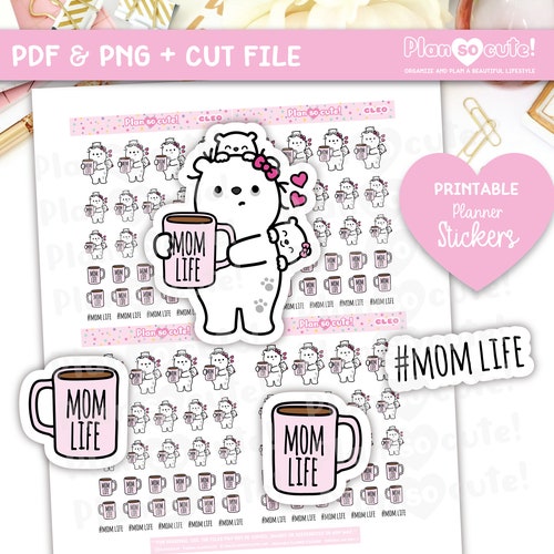 Printable Mom Life Printable Planner Stickers Personal Use - Etsy