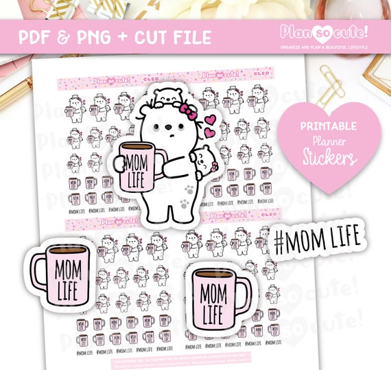 Printable Mom Life Printable Planner Stickers Personal Use | Etsy