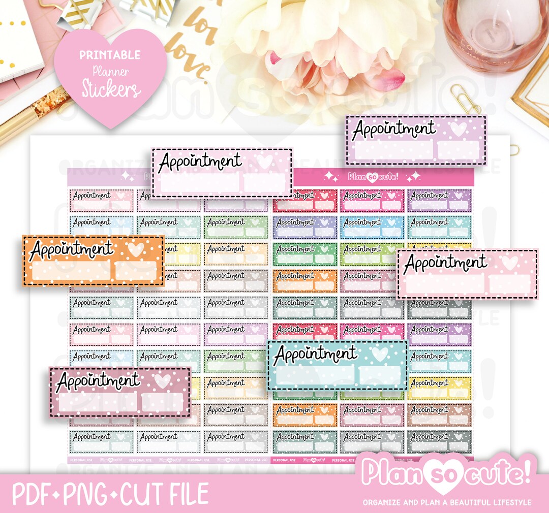 Appointment Printable Planner Stickers - Etsy