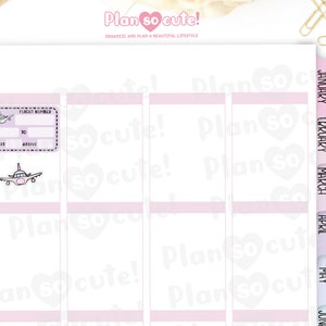 Travel Tracking, Flight Stickers, Printable Planner Stickers, Fits E ...