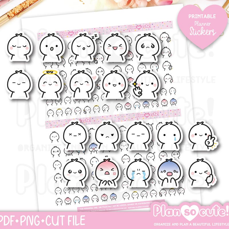 Journal Icon Sticker Set - Etsy