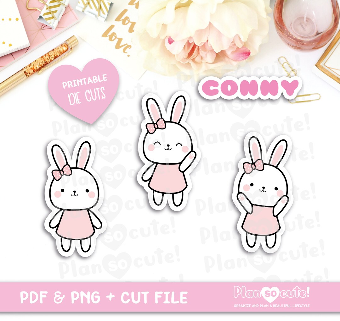 Hello Conny, Printable Die Cuts, Cricut and Silhouette Files, Bullet ...