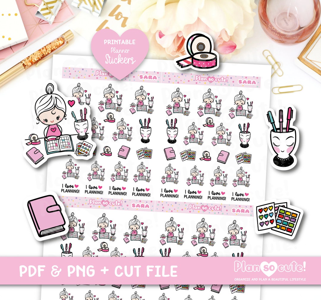 Sara Love Planning, Printable Stickers, Printable Planner Stickers ...