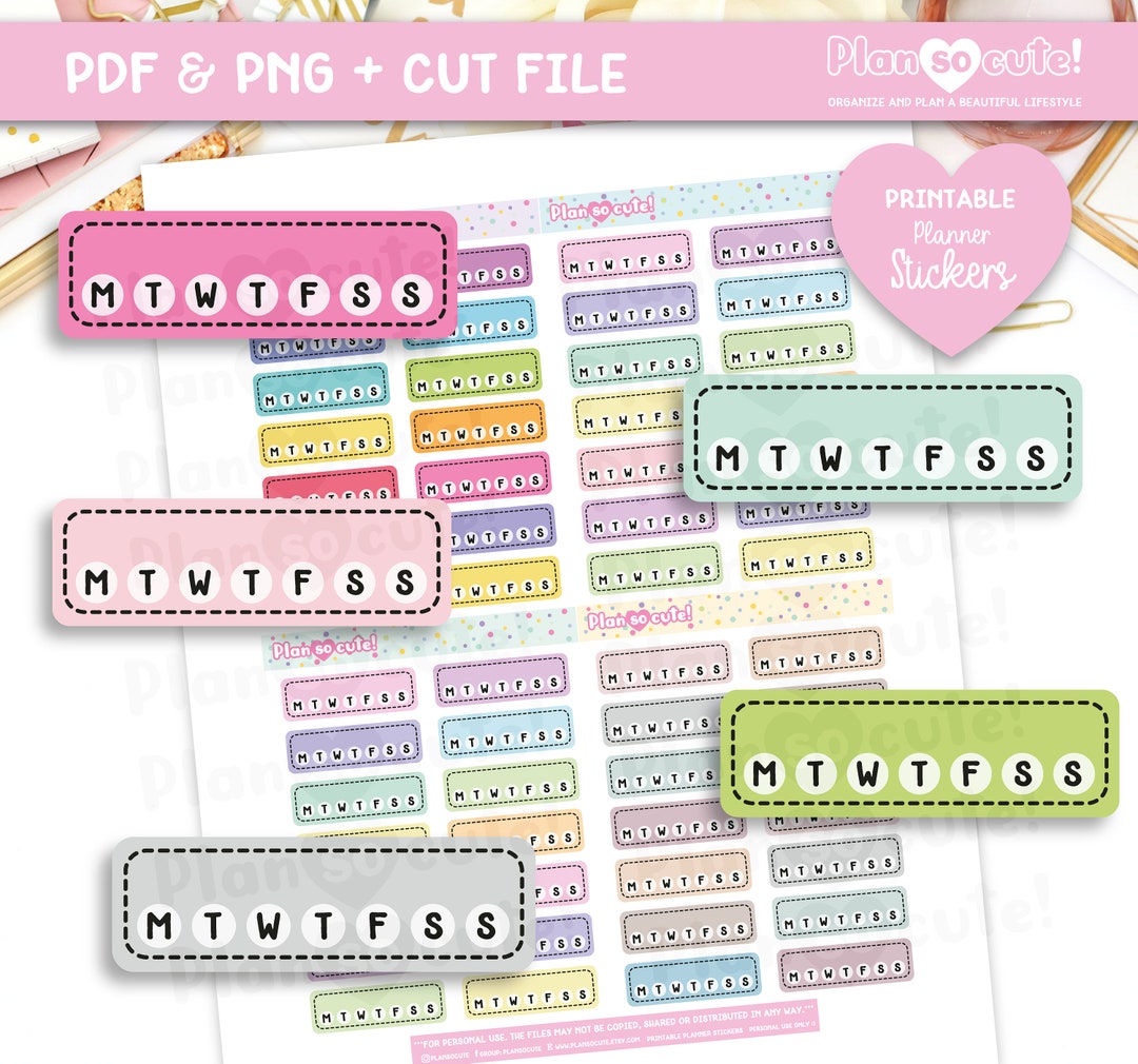 Weekly Tracking, Printable Planner Stickers - Etsy