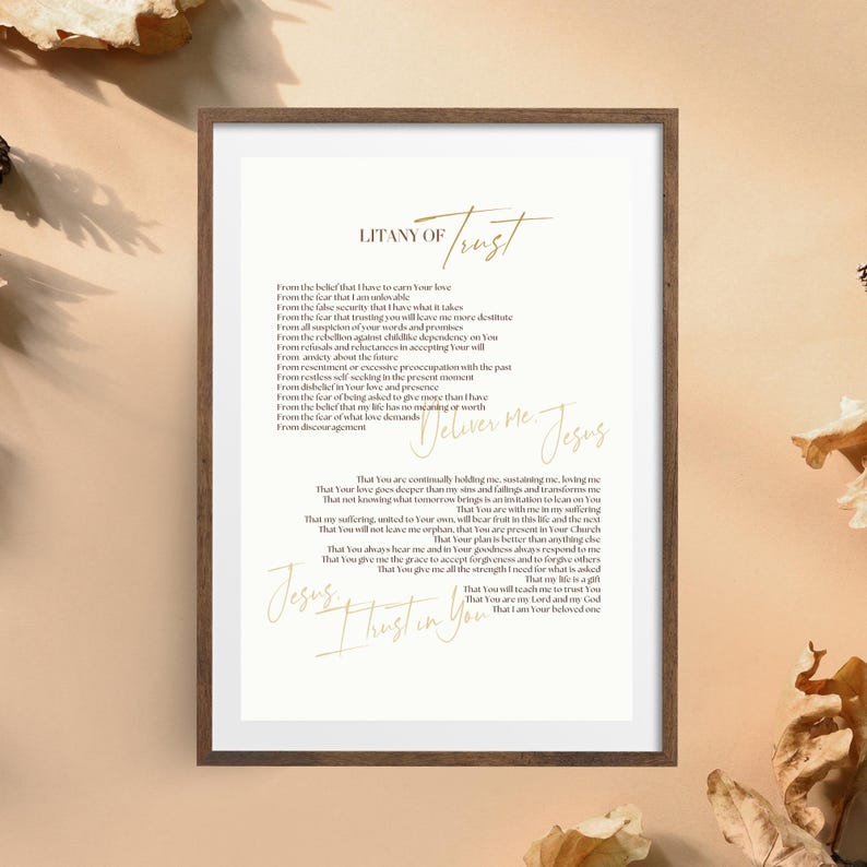 Litany of Trust Print | Catholic Prayer | Sisters of Life (digital ...