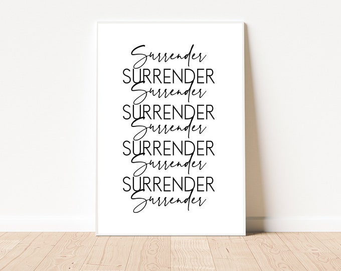 Novena of Surrender Prayer Cards Printable, Surrender Prayer, the ...
