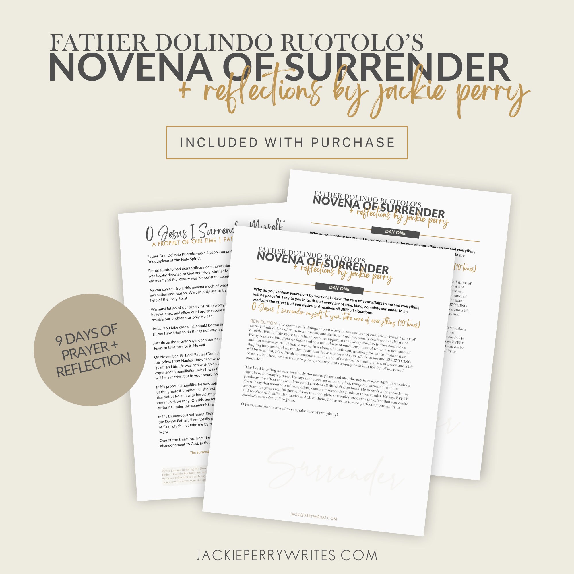 Surrender Download Novena of Surrender Print Surrender Novena Print O ...