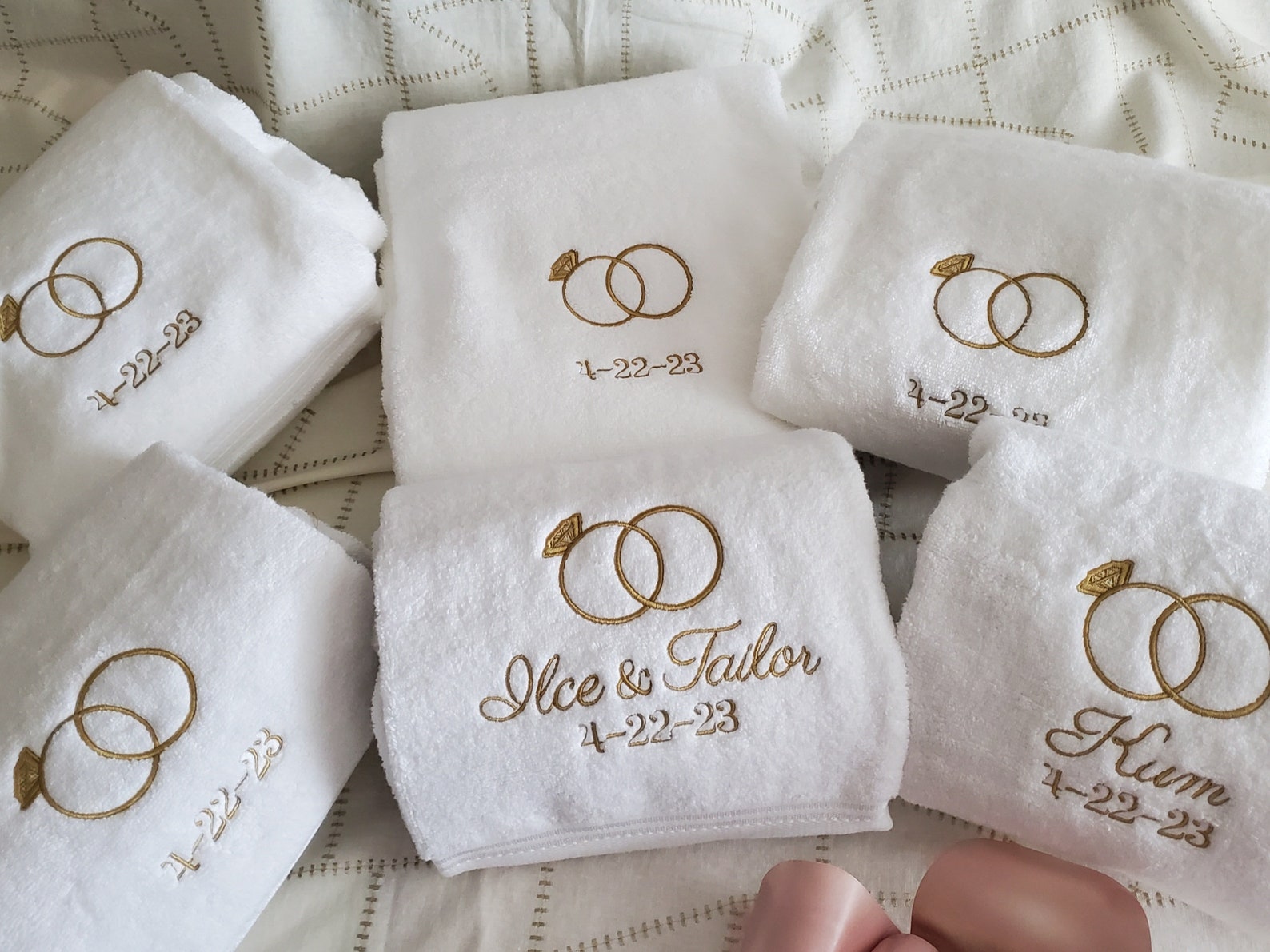 Personalized Bath Towels, Wedding Bath Towels, Personalized Towels ...