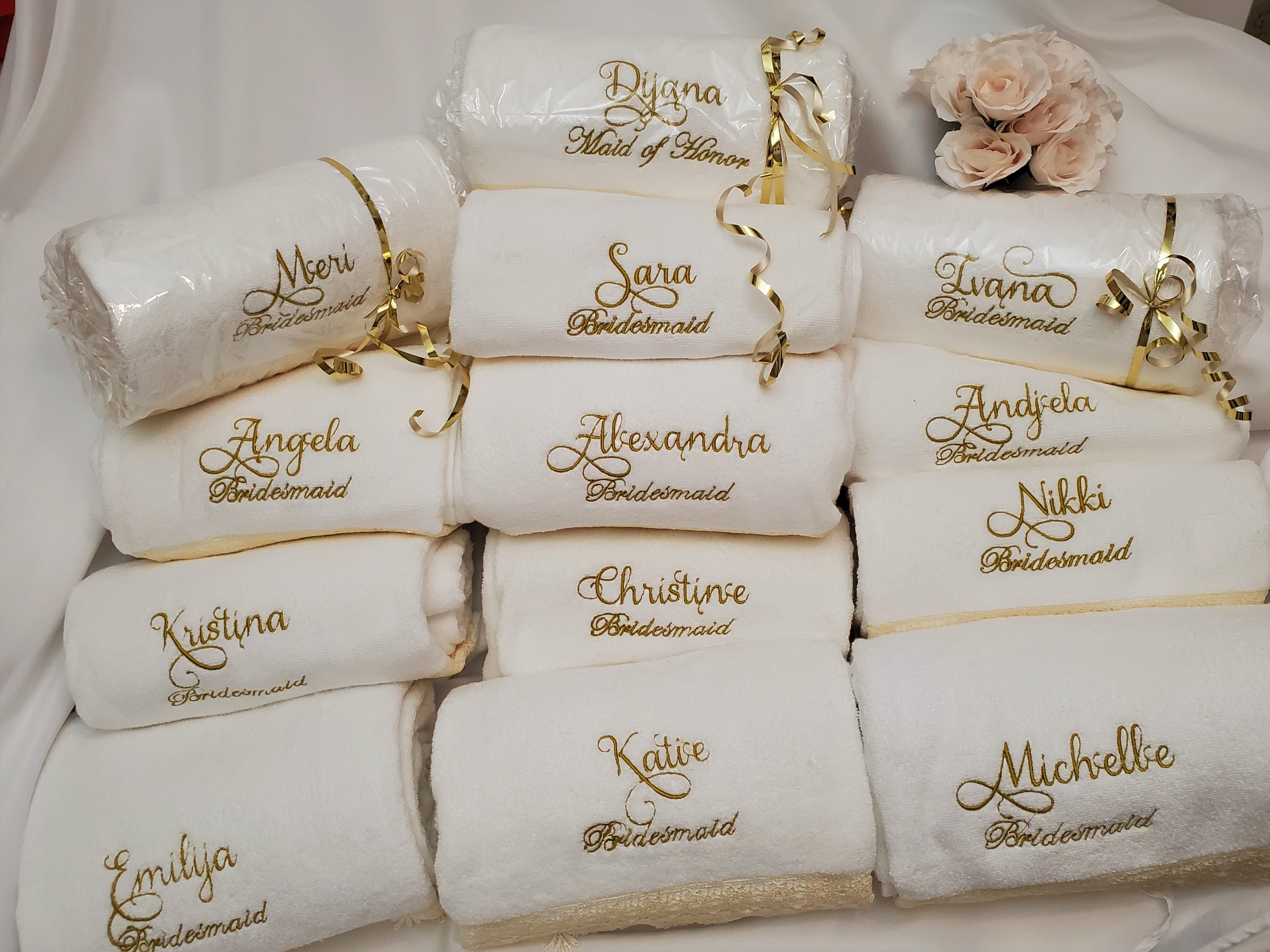 Personalized Bath Towels, Wedding Bath Towels, Personalized Towels ...