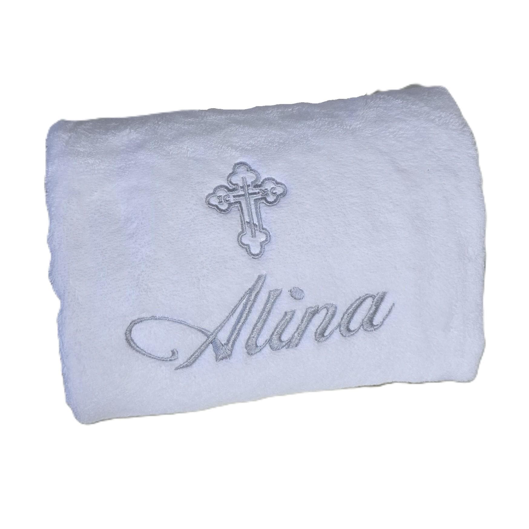 Embroidered Baptism Towel: Personalized Christening Gift - Etsy